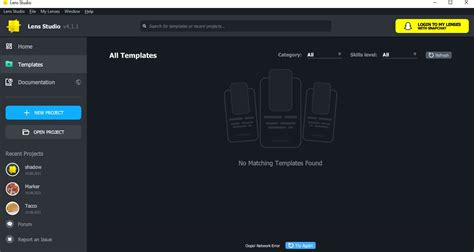 Templates Loading Problem Lens Studio Community