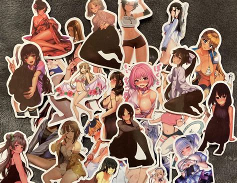 Anime Waifu Stickers Hot Anime Girl Art Stickers Holographic And Matte Options Perfect For Laptops