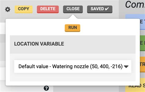 Externally Defined Variables Farmbot Software Documentation