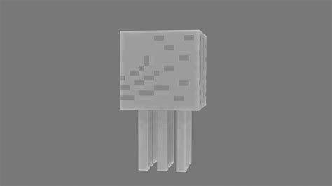 Minecraft Ghast 3d Model Animated Rigged Cgtrader