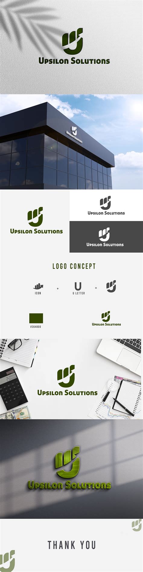 Upsilon Solutions Logo On Behance
