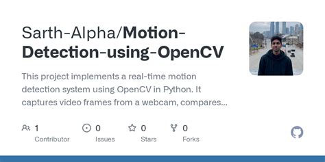Github Sarth Alphamotion Detection Using Opencv This Project