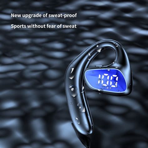 Bluetooth Compatible Headset Air Conduction Digital Display Vibrator Speaker New Business Model