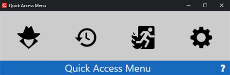 Quick Access Menu Click Clean