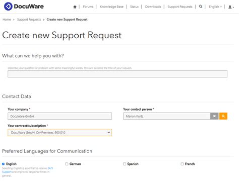 How To Open A Support Request