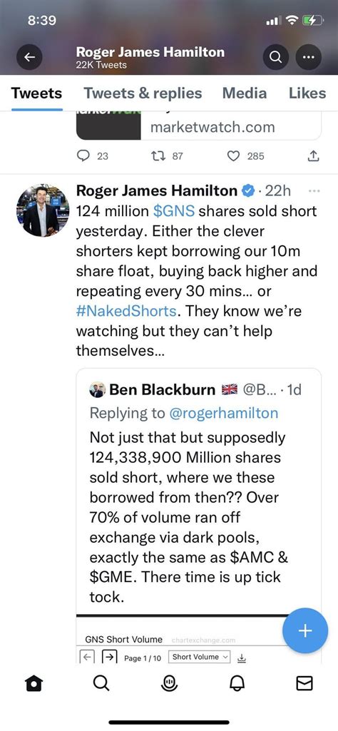 124 Million Shares Sold Short On A 10 Mill Float Yesterday This Is