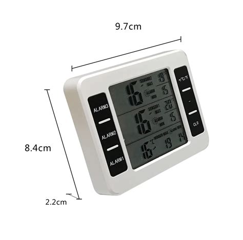 Wireless Temperature Humidity Sensor 433mhz With Indicator For House And Refrigerator Digital