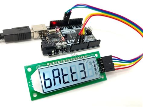 Ht1621 6 Digit 7 Segment Lcd Module White Backlight