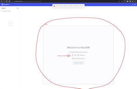 🐛 Bug Cant Import Csv Or Json From Main Import Window Cannot Read Properties Of Undefined