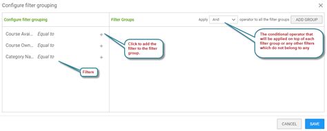 Create Complex Filters Using Filter Groups