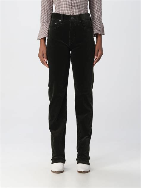 Polo Ralph Lauren Pants Woman Color Olive Modesens