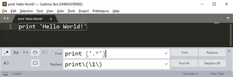 Sublimetext3 Replace Old Print Function In Python With New One In Sublime Text Stack Overflow