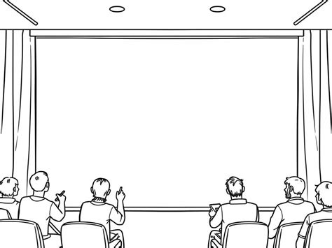 Conference Room Coloring Page Free Printable Coloring Page