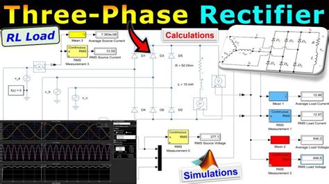 mehmet can on linkedin three phase rectifier rl load power