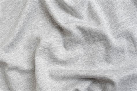 Primer Plano De Tela Gris Melange Producto De Algodón Natural Como
