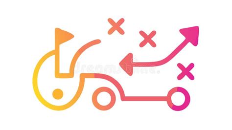 Strategic Planning Map Icon Business Strategy Vector Design