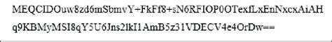 Example Of Signature Base64 Coded Download Scientific Diagram