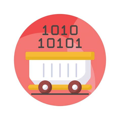 Binary Coding Inside A Wheelbarrow Denoting Concept Icon Of Data Mining