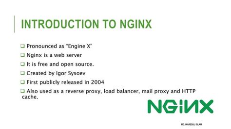 Introduction To Nginx Web Server Pptx Internet Computing