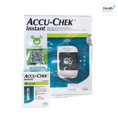 แผ่นตรวจวัดระดับน้ำตาลในเลือด Accu Chek Instant ประกันของแท้ Test Strip 100 แผ่น Pharma Max