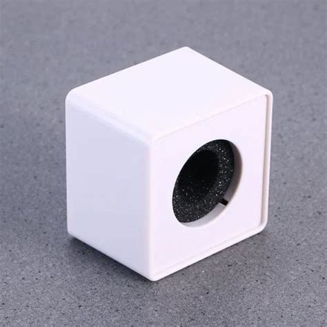 Microphone Logo Custom Square Cube For News Interview Portable Abs