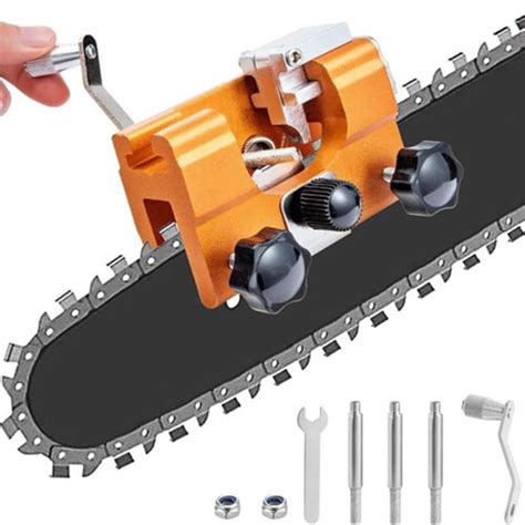 Snnroo Chainsaw Sharpener Portable Chain Saw Sharpening Tool Set Sharpener File Table Quick
