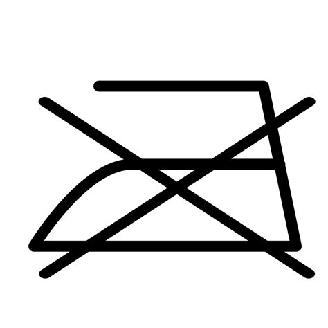 Символ на ярлыке – перечёркнутый утюг – глажка запрещена