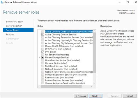 Demoting Domain Controller Network Pioneers