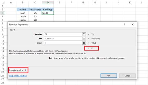 Rank Function Formula Examples How To Use Rank In Excel Wall Street Oasis