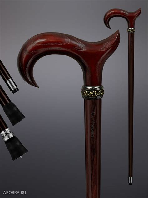 Walking cane - Toulouse Mahogany Premium photo | Walking sticks and ...