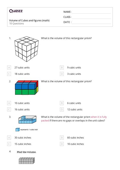 50 Cubes Worksheets For 6th Grade On Quizizz Free And Printable
