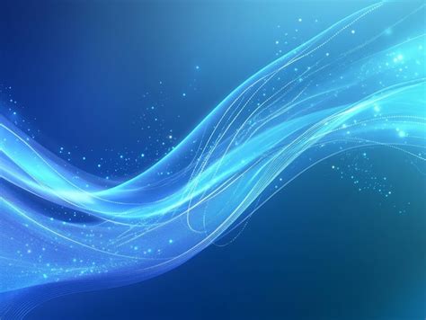 Blue Background With Soft Lines And Gradients Creating A Subtle Flowing Pattern Premium Ai