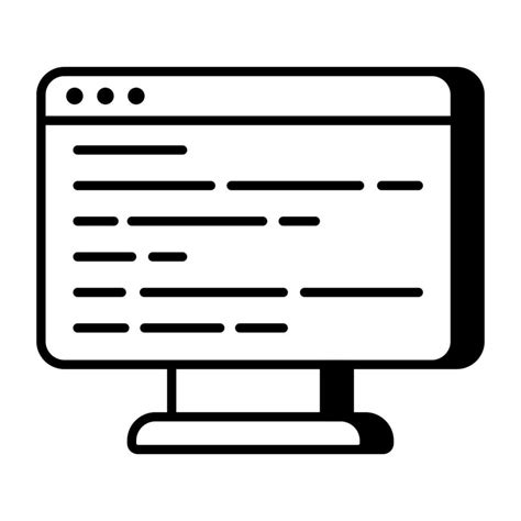 Unique Design Icon Of Source Code Vector Art At Vecteezy