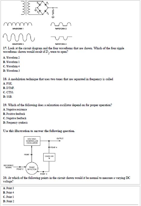 Solved Look At The Circuit Diagram And The Four Waveforms