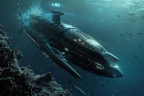premium photo witness the future of ocean exploration as a compa