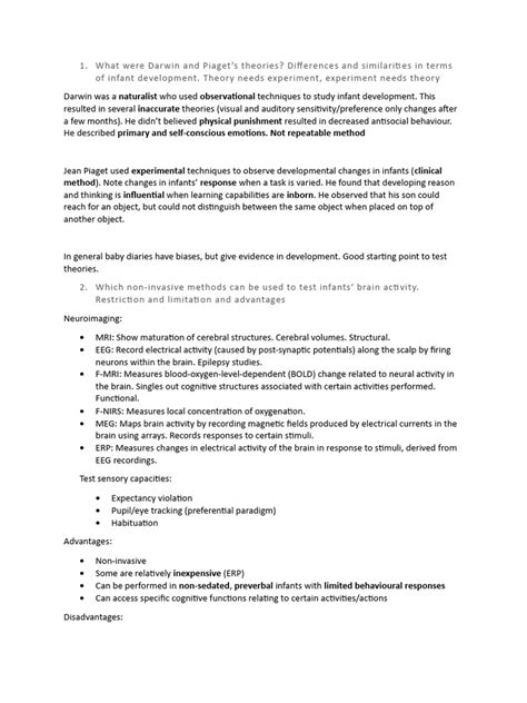 Learning Objectives Task 1 Infancy Pdf Event Related Potential