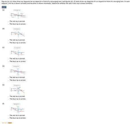 Solved Figures A C Show Three Ray Diagrams For An Object Chegg