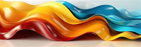 Premium AI Image Surface Has Concave Curve Colorful Patterns Background Image For Website