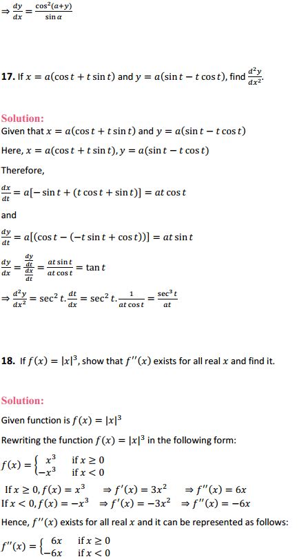 mp board class 12th maths solutions chapter 5 continuity and