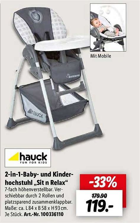 Hauck 2in1-baby- Und Kinderhochstuhl „sit N Relax“ Angebot bei Lidl ...