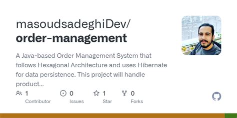 Github Masoudsadeghidevorder Management A Java Based Order