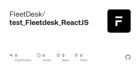 Github Fleetdesktestfleetdeskreactjs
