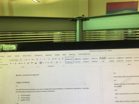 Solved The Msp430 Microcontroller Uses Twos Complement