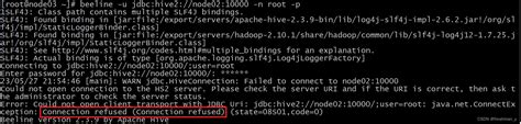 出现error could not open client transport with jdbc uri jdbc hive2