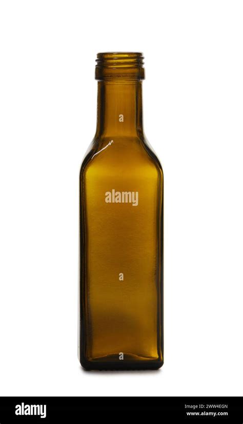 Empty Square Shape Dark Brown Glass Bottle For Alcoholic And Non