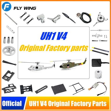 Flywing Uh 1 V4 Scale Helicopter Parts Uh1 V4 Accessories Shaft Window
