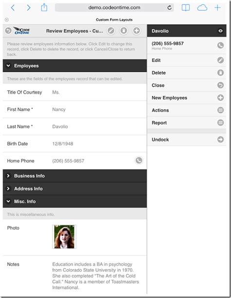 Code On Time Touch Ui How It Started User Guide Form