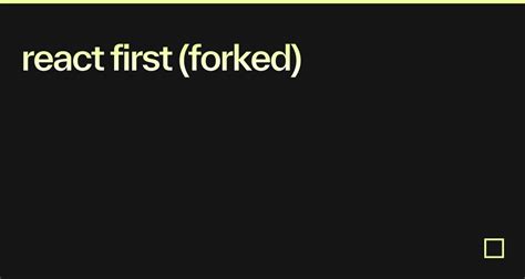 react first forked codesandbox