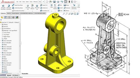Solidworks Tutorial For Beginners Exercise 52 Youtube