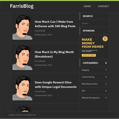 farrisblog php blogging script by farrisfahad codester